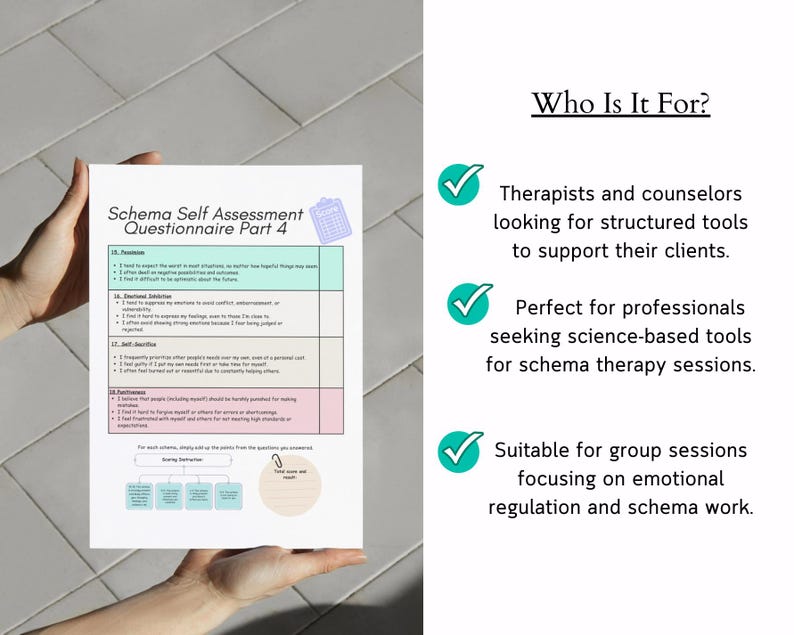 Schema Therapy Bundle, Schema Therapy Worksheets, Schema Therapy Cards ...