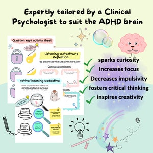 Kids ADHD Workbook Adhd Activities Kids Adhd Worksheets Printable Kids ...