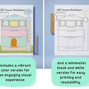 DBT House Worksheets, Dialectical Behavior Therapy, DBT Therapy ...