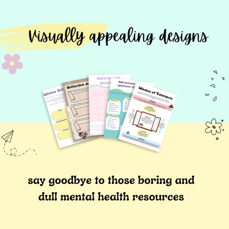 Window of Tolerance Worksheets Bundle Emotional Regulation Nervous ...