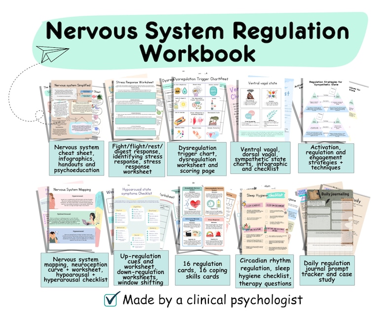 Nervous System Regulation Workbook, Nervous System Regulation ...