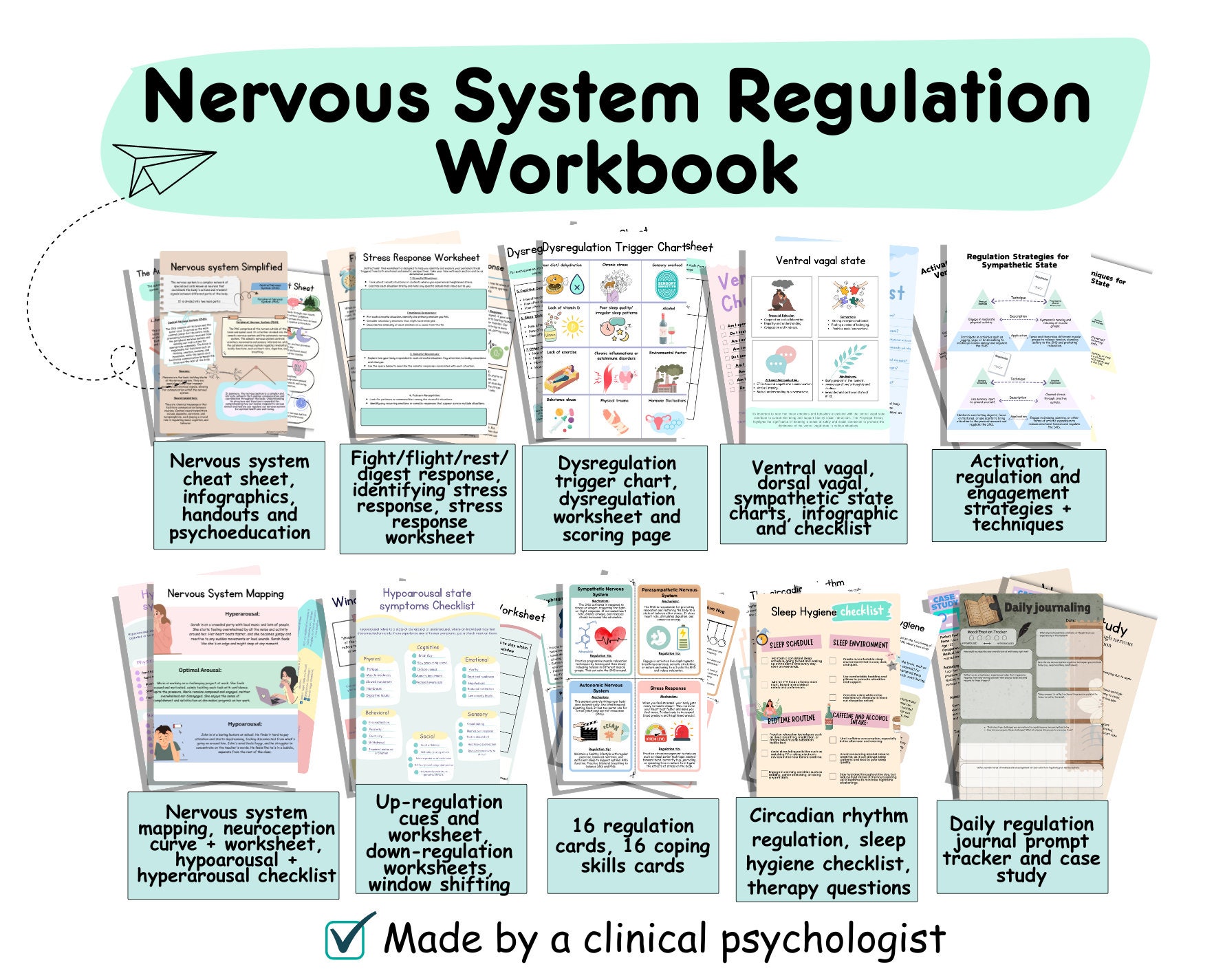 Nervous System Regulation Workbook, Nervous System Regulation ...