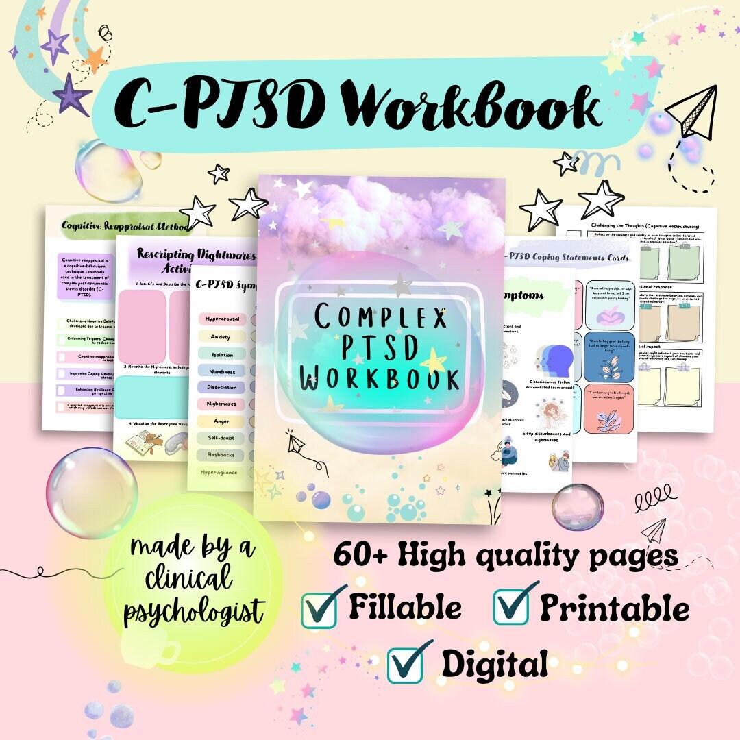 Complex Ptsd Workbook Therapy Worksheet C Ptsd Journal Trauma Therapy ...