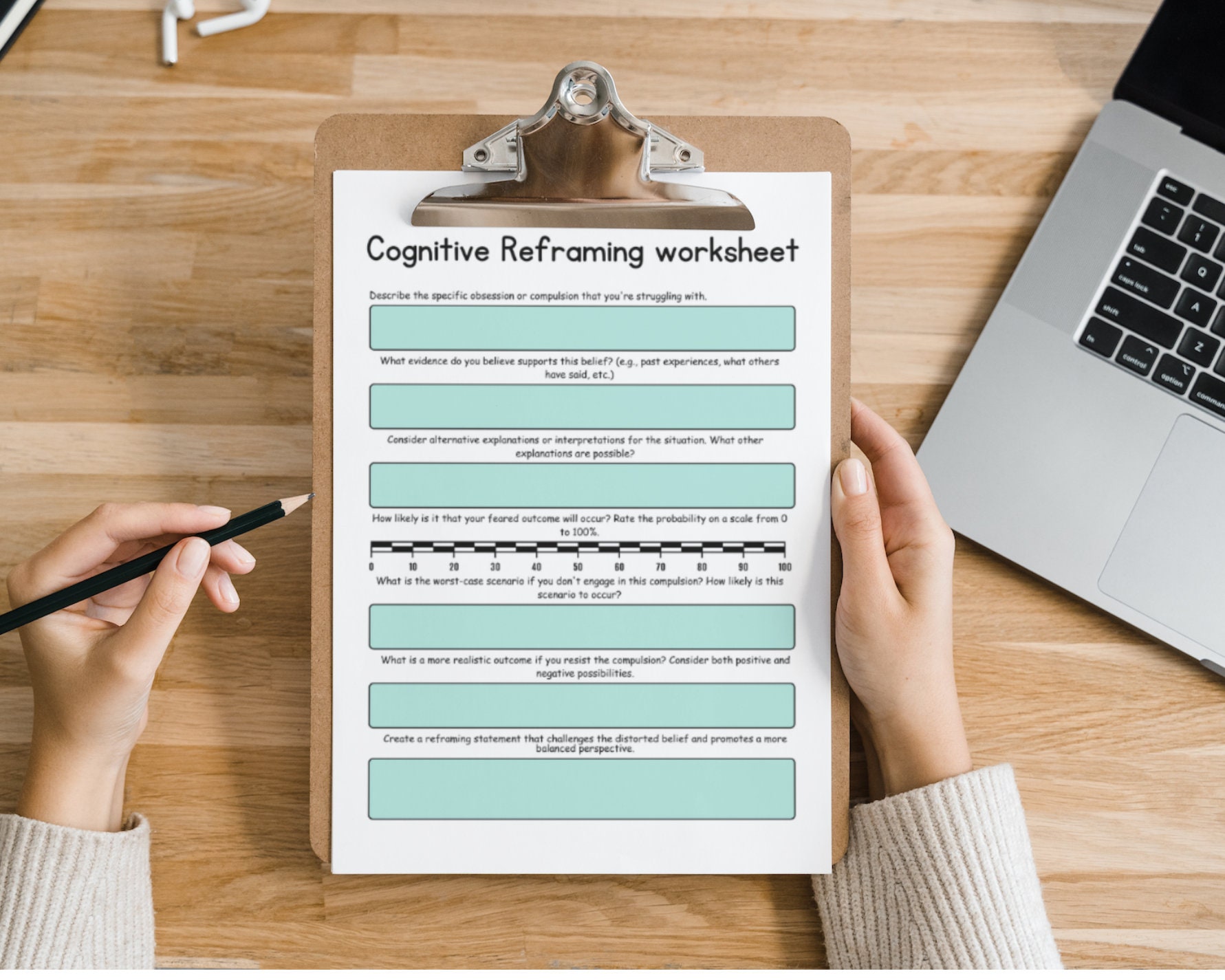 OCD Worksheets, OCD Workbook, ERP Exposure and Response Prevention, Ocd ...