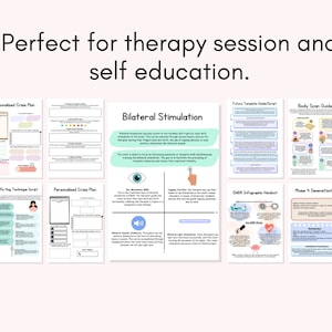 EMDR Bundle, EMDR Worksheets, EMDR Templates, Emdr Tools, Emdr Scripts ...