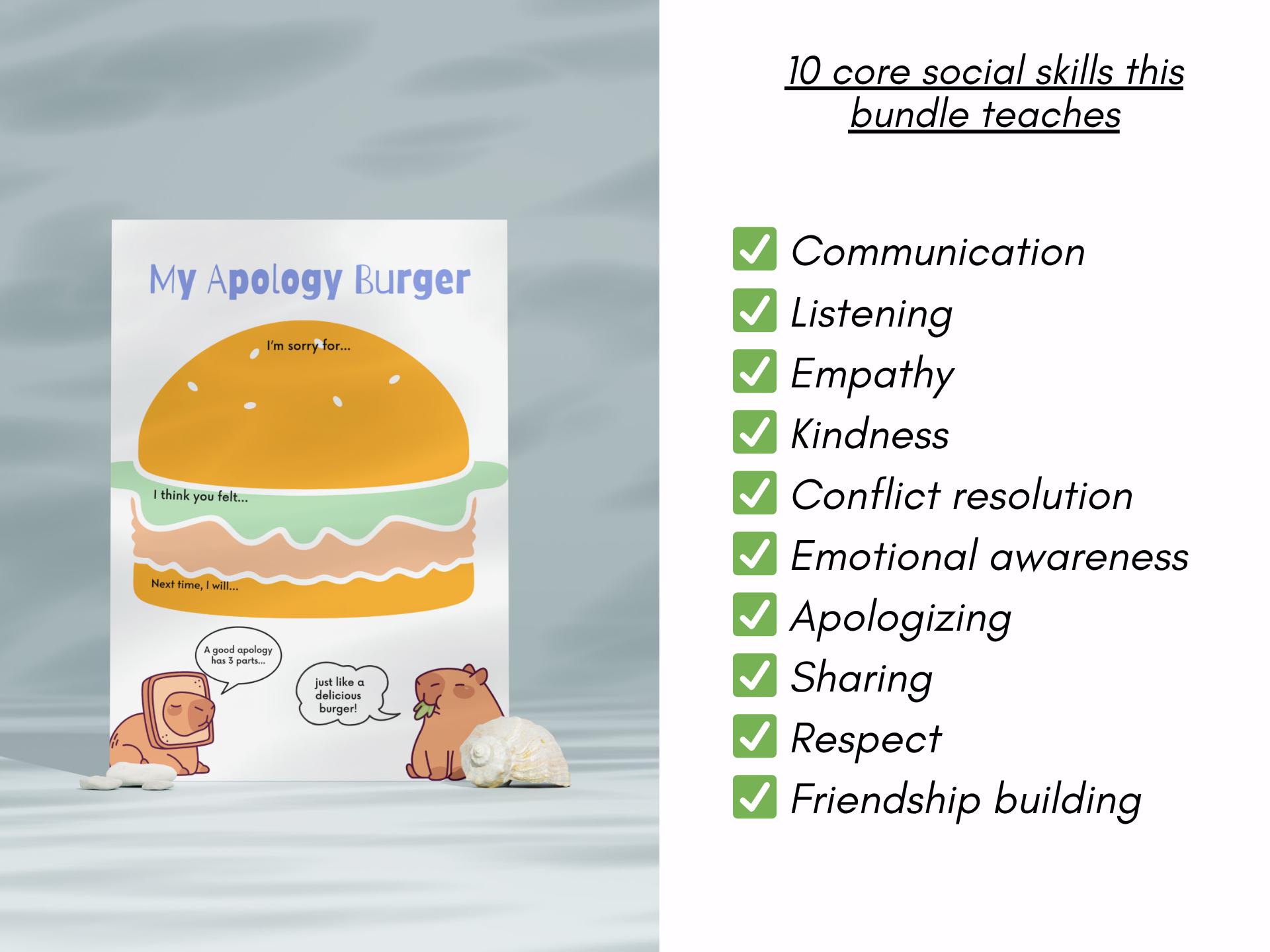 Kids Social Skills Bundle, Social Skills Bingo, Pdf Social Skills Game ...