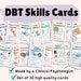 DBT Skills Cards, DBT Flashcards, Dialectical Behavior Therapy, DBT ...