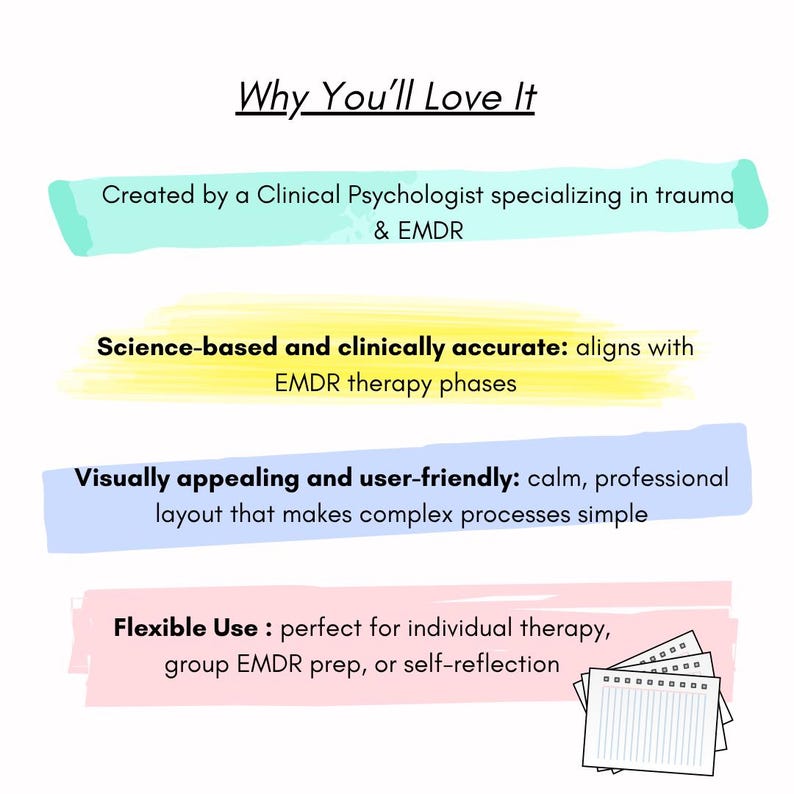 EMDR Trauma Timeline Template and Cue Sheet, EMDR Therapy Worksheets ...