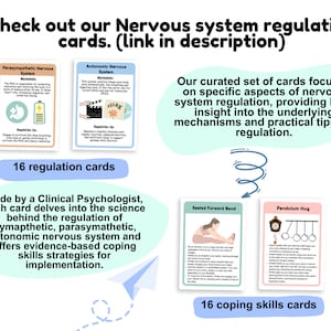 Somatic Psychotherapy Coping Skills Cards, Somatic Exercises for ...