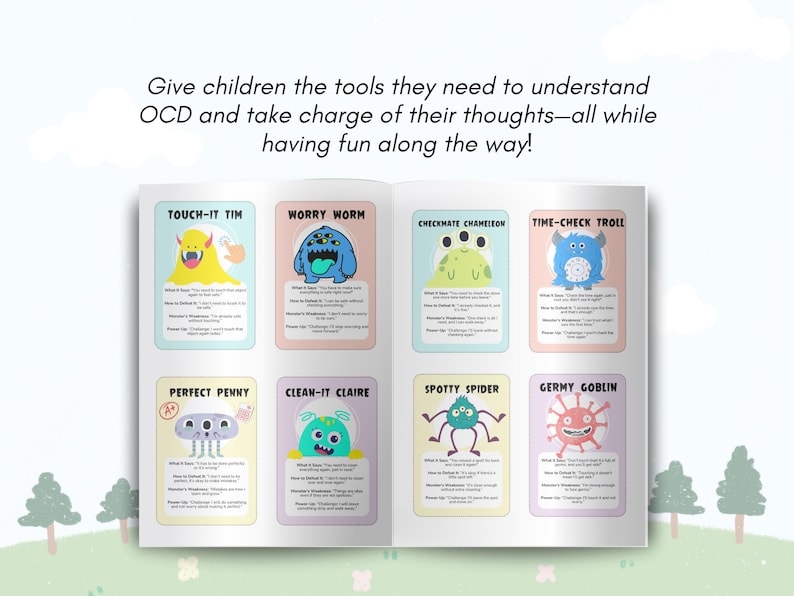 OCD Workbook for Kids OCD Worksheets for Kids Ocd Coping Skills Cards ...