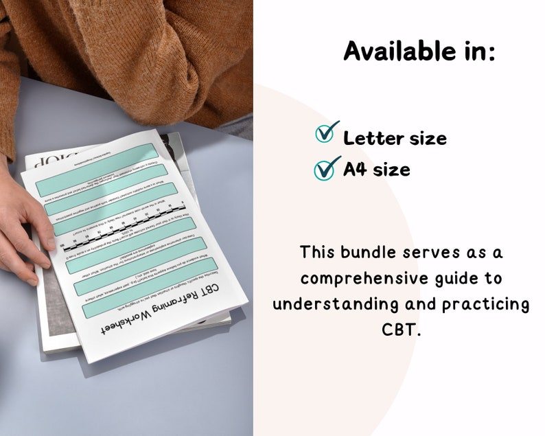 CBT Bundle CBT Worksheets Cognitive Behavior Therapy Cognitive ...