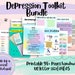 Depression Workbook Brain and Depression Handout Cards - Etsy