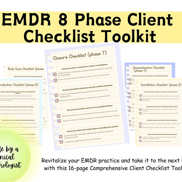 Emdr Worksheets - Etsy