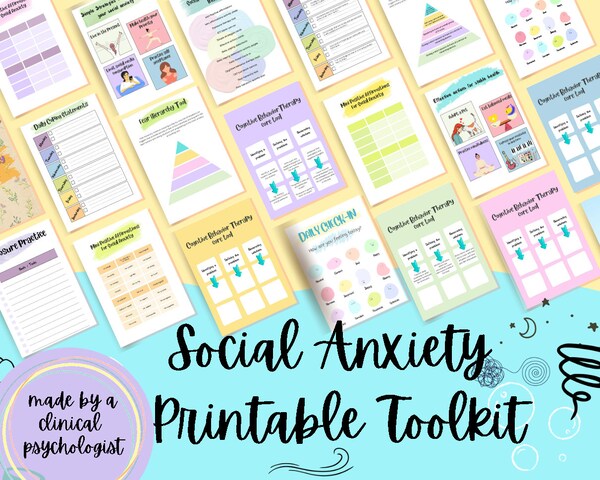 The Wave of Anxiety Education Tool and Worksheets Bundle Emotional ...