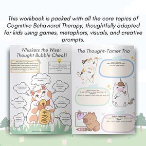 CBT Workbook Kids CBT Children Therapy Worksheets CBT Resources for ...