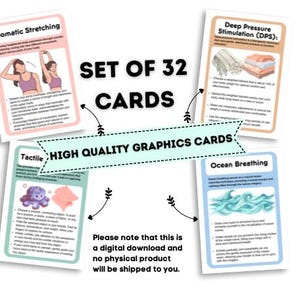 Somatic Psychotherapy Coping Skills Cards, Somatic Exercises for ...