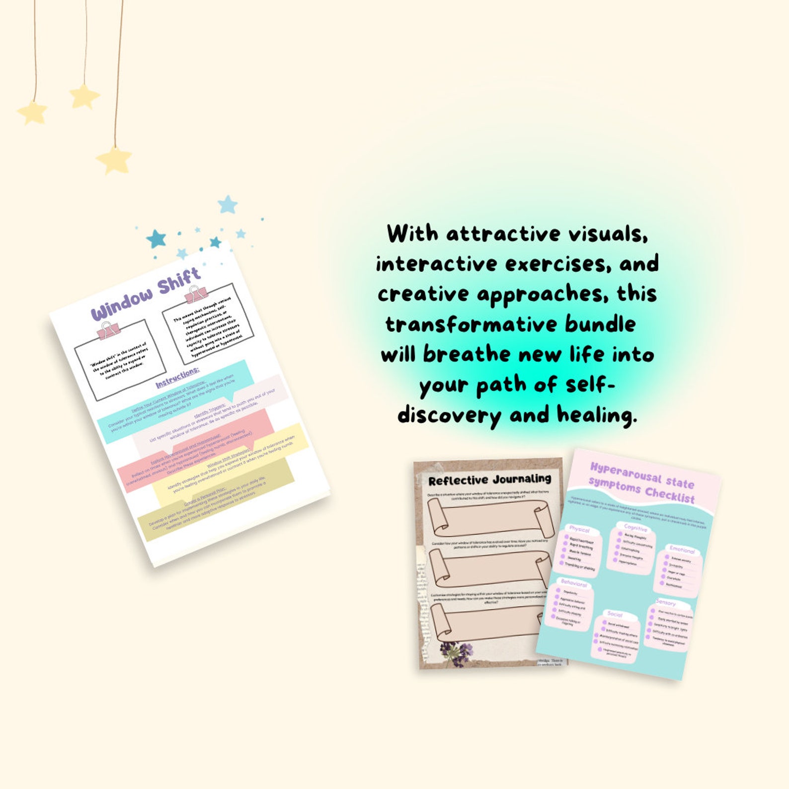 Window of Tolerance Worksheets Bundle Emotional Regulation Nervous ...