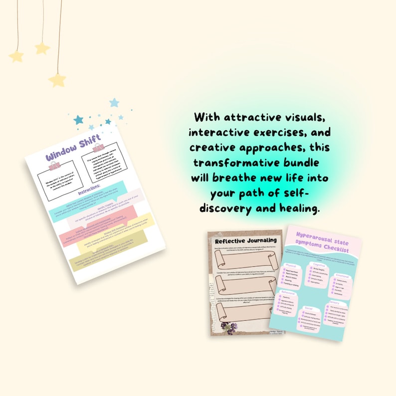 Window of Tolerance Worksheets Bundle Emotional Regulation Nervous ...