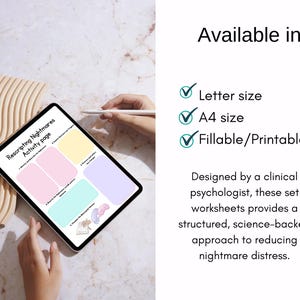 Nightmare Rescripting Worksheets, Imagery Rehearsal Therapy Nightmare ...