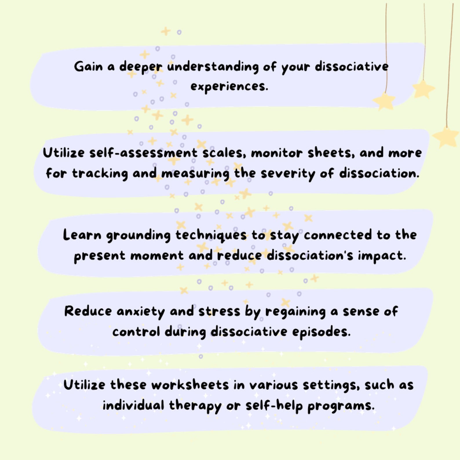 Dissociation Worksheets Workbook Dissociation Therapy Journal ...