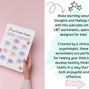 CBT for Kids, CBT Worksheets for Kids, Cognitive Behavioral Therapy for ...