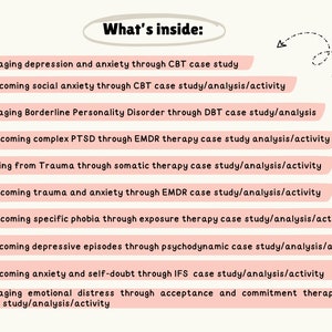 Therapy Case Study Workbook: CBT, DBT, EMDR, Somatic, + More (printable ...