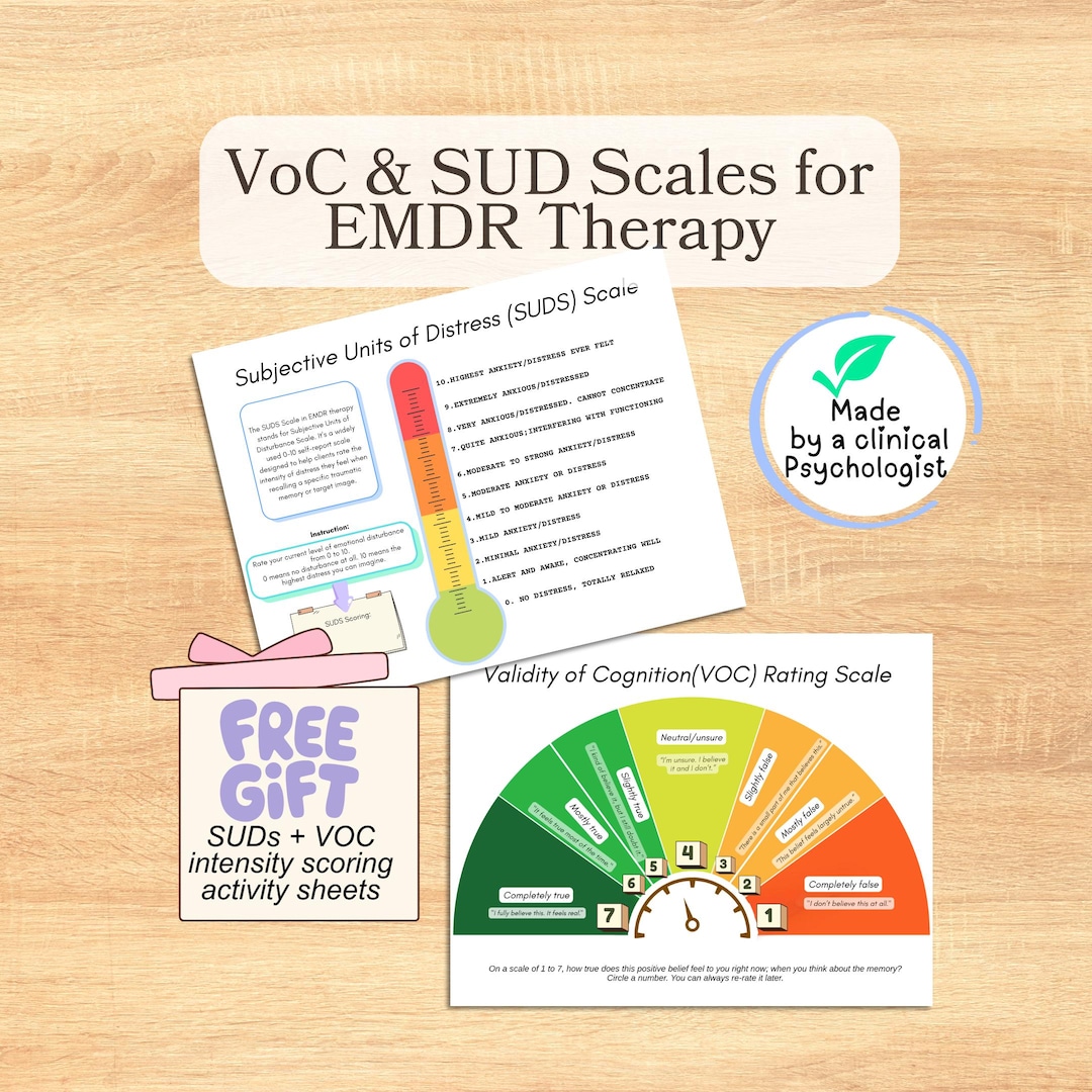 Suds and Voc Scales for EMDR Therapy, Subjective Units of Distress ...