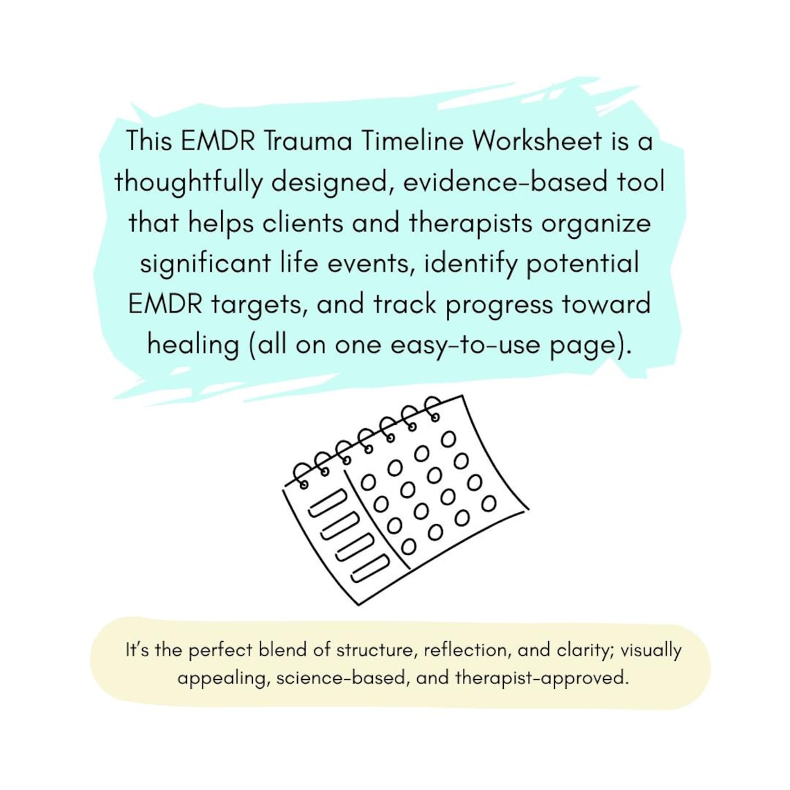 EMDR Trauma Timeline Template and Cue Sheet, EMDR Therapy Worksheets ...