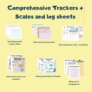 Dissociation Worksheets Workbook Dissociation Therapy Journal ...