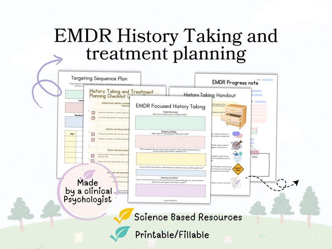 EMDR History Taking Sheet, EMDR History Taking and Treatment Plan ...