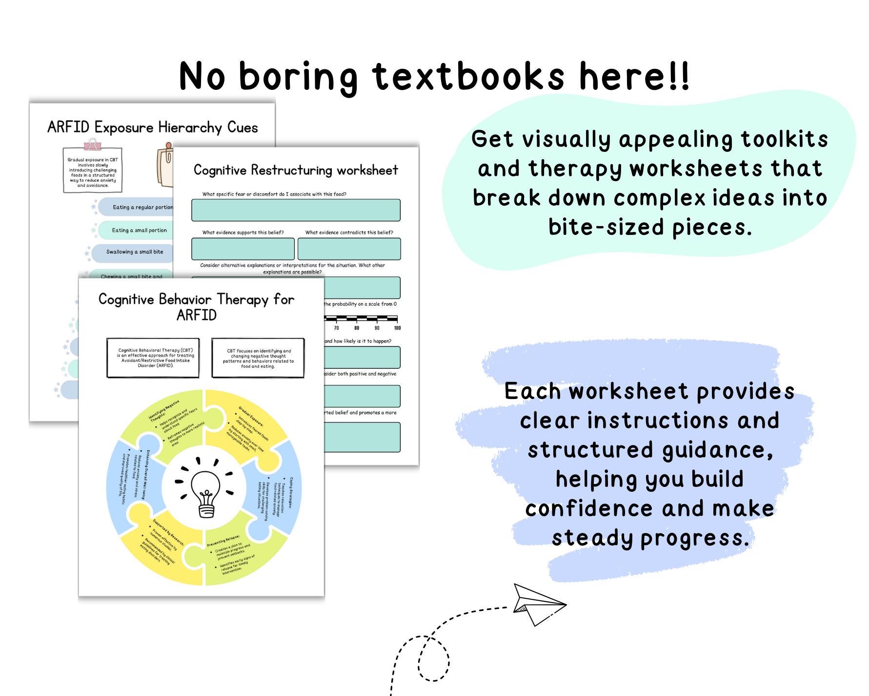 CBT for ARFID CBT Worksheets Cognitive Behavioral Therapy Worksheets ...