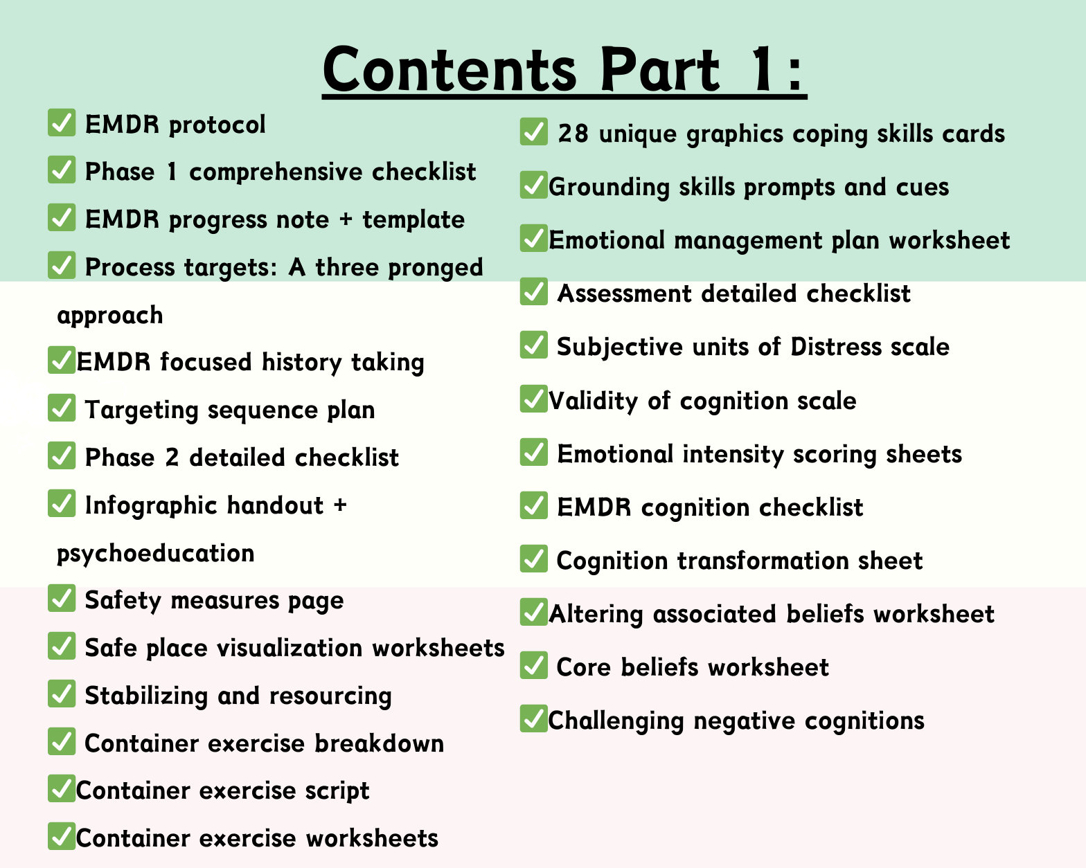 EMDR Workbook, EMDR Therapy Worksheets EMDR Therapist Templates Emdr ...