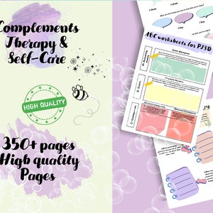 Therapy Bundle Worksheets Therapy Journal Template Therapy Notes Cheat ...