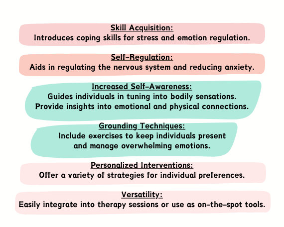 Somatic Psychotherapy Coping Skills Cards Somatic Exercises For Nervous System Regulation