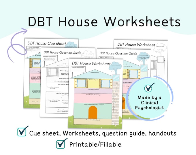 DBT House Worksheet With Instruction Page - Etsy Canada
