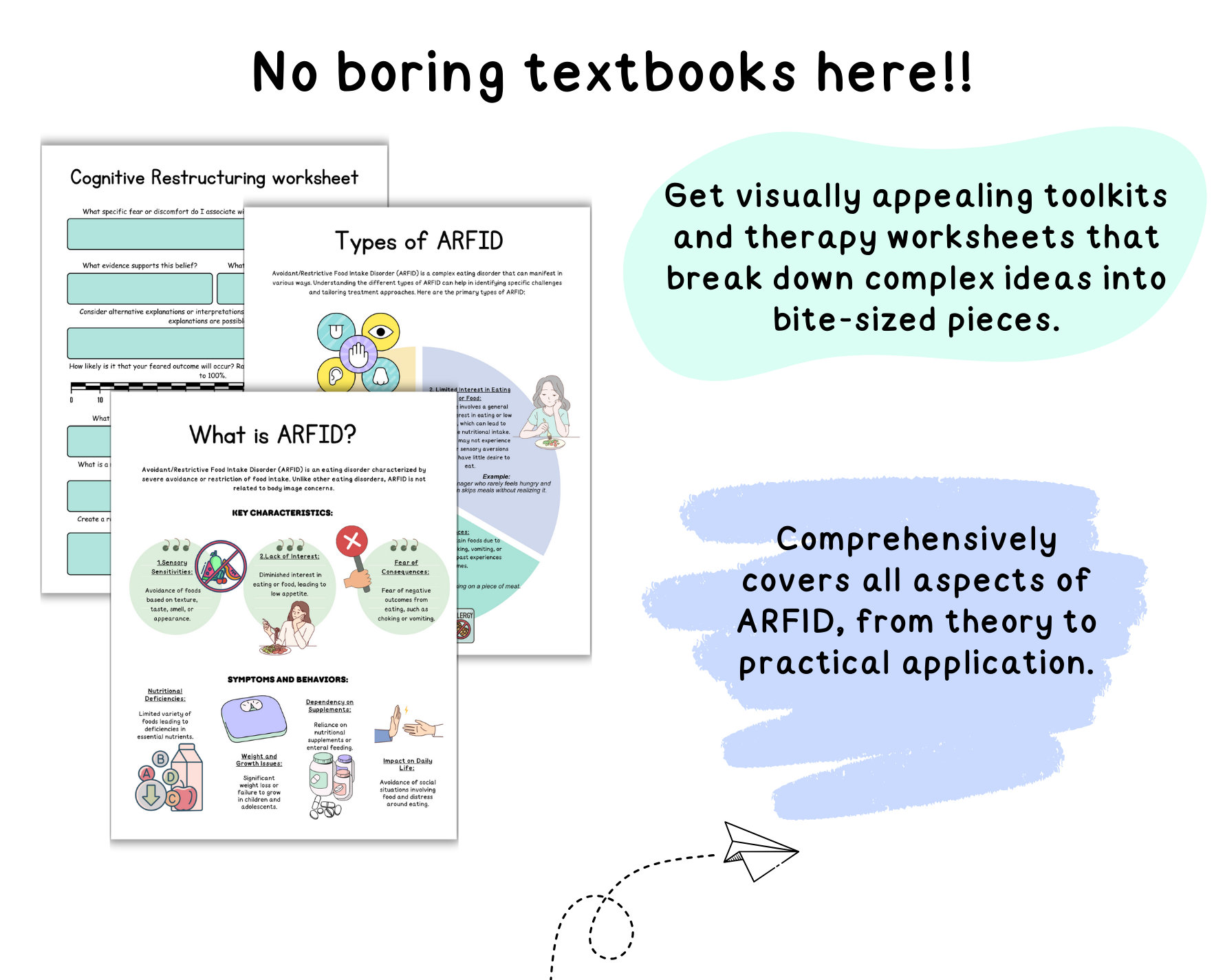 ARFID Workbook, ARFID Worksheets, Avoidant/restrictive Food Intake ...