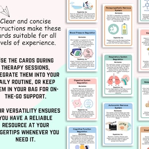 Nervous System Regulation Cards: Coping Skills & Stress Relief - Etsy