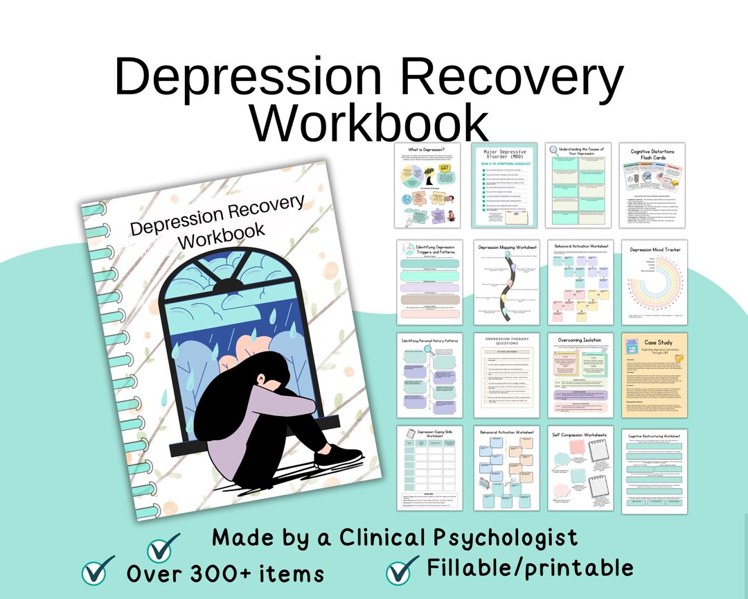 Depression Workbook, Depression Worksheets, Depression Coping Skills ...