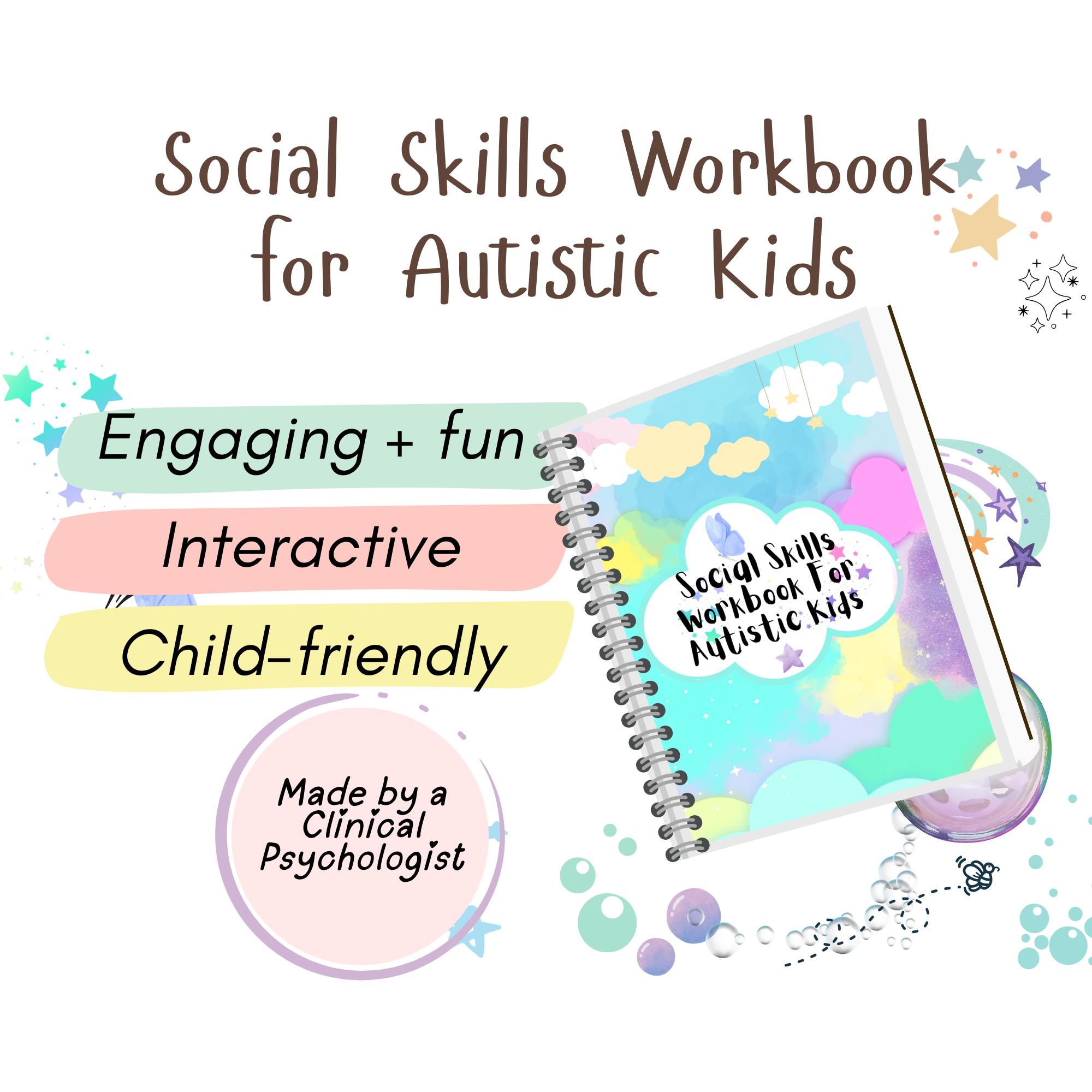 Autism Social Skills Workbook: Fun Activities for Kids - Etsy