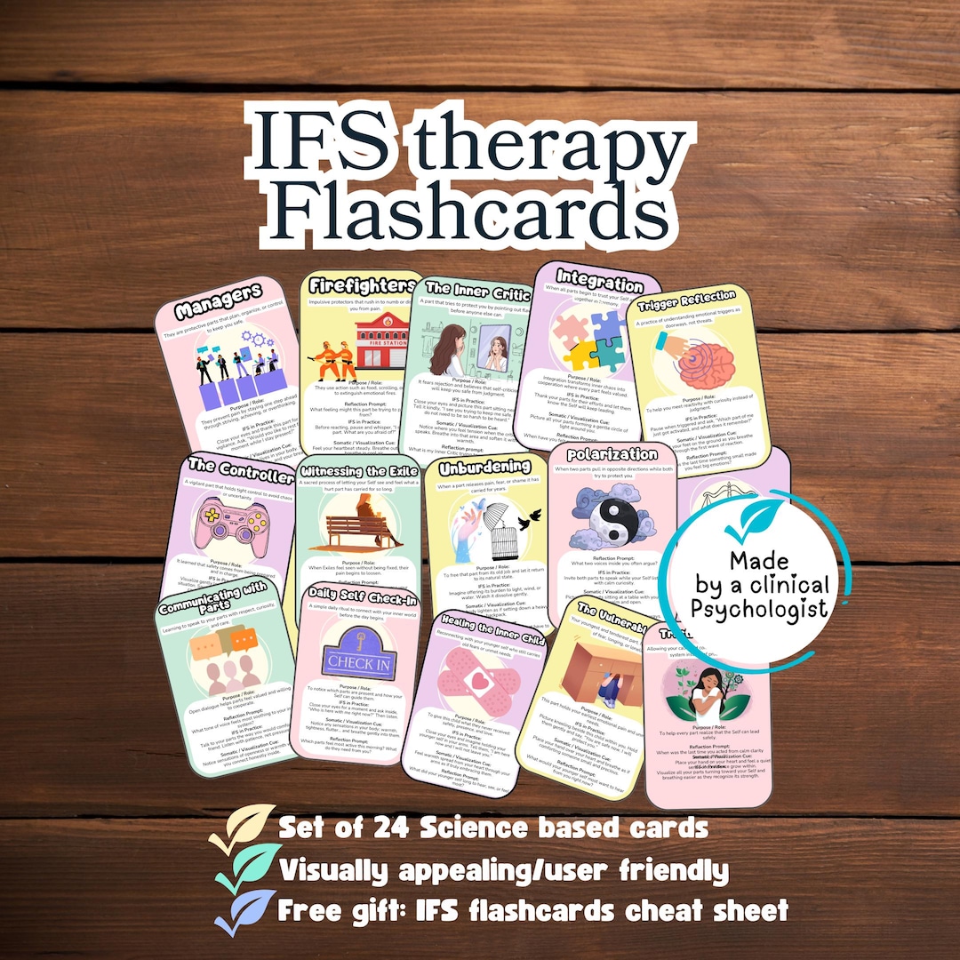IFS Cards, IFS Therapy Flashcards, IFS Parts Mapping, Internal Family ...