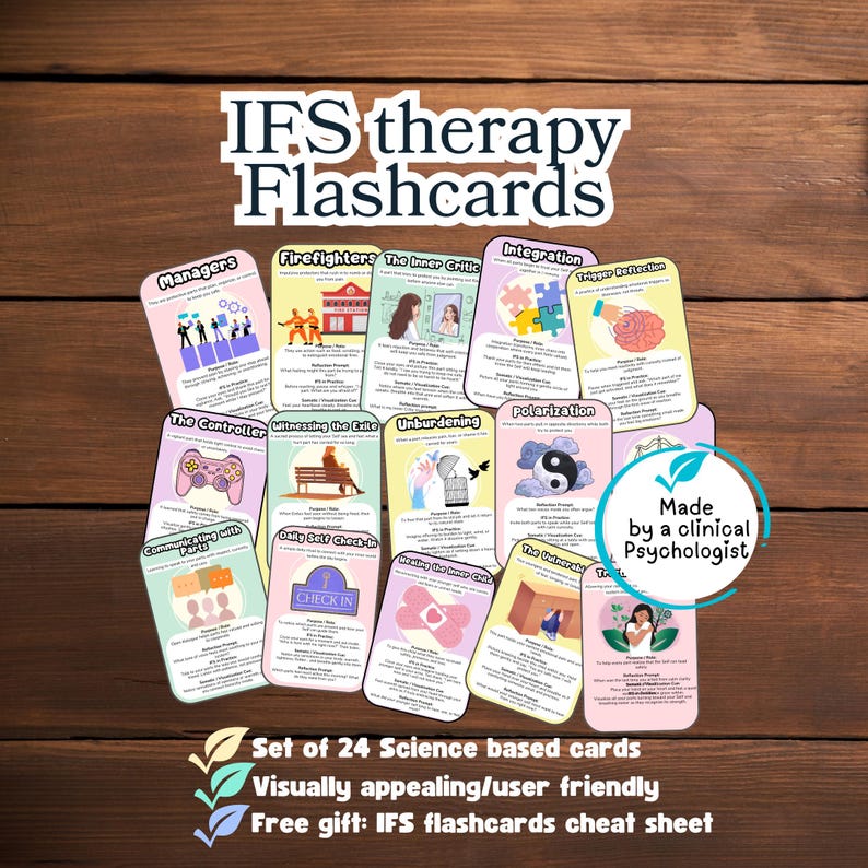 IFS Cards, IFS Therapy Flashcards, IFS Parts Mapping, Internal Family ...