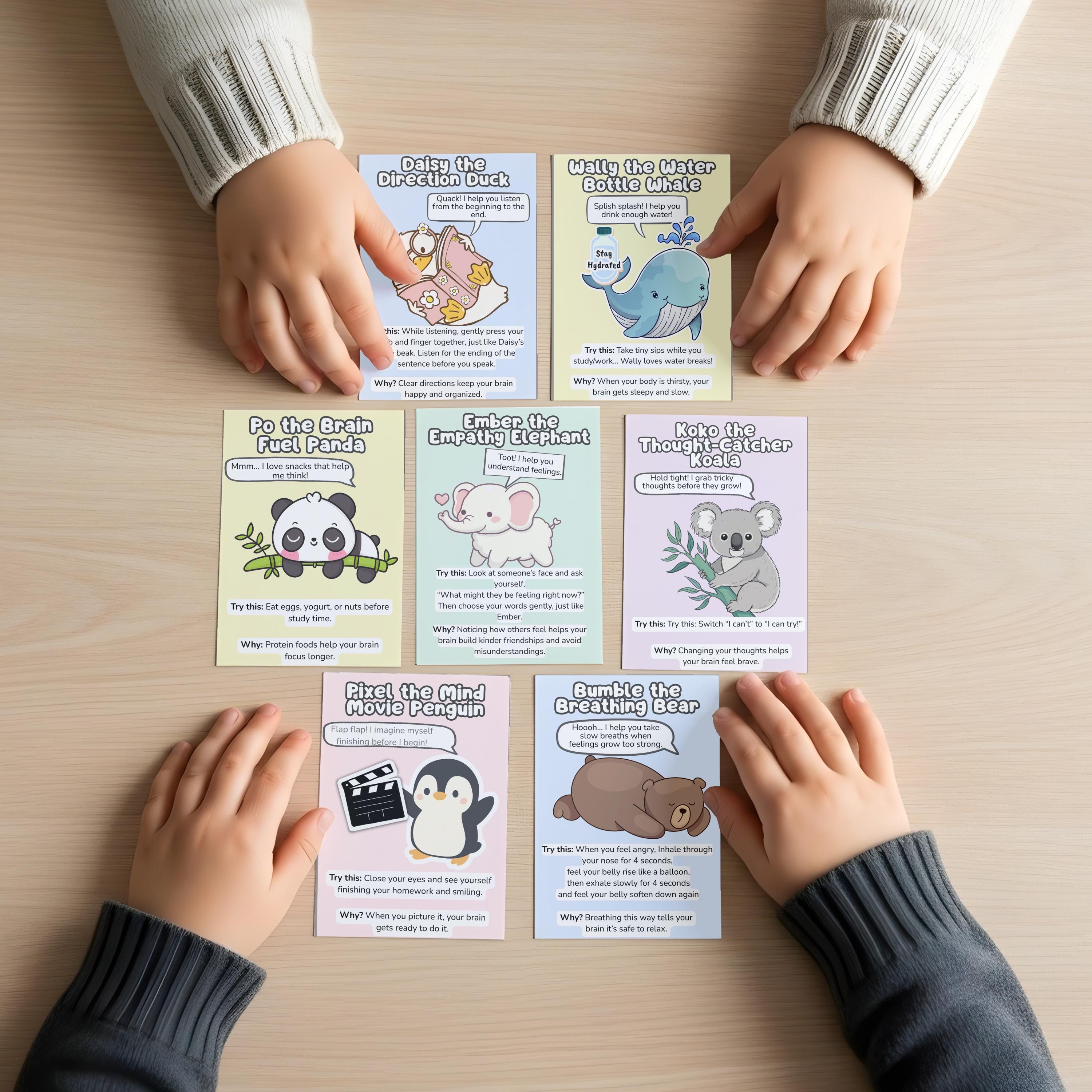 ADHD Cards for Kids, ADHD Children Life Skills Tool, Neurodivergent ...