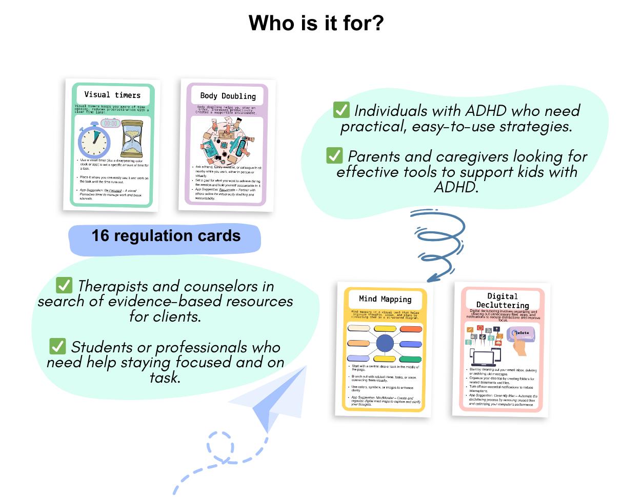 ADHD Coping Skills Cards, ADHD Therapy Tools, ADHD Bundle, Adhd for ...