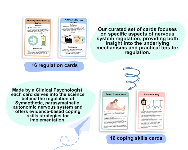 Nervous System Regulation Cards: Coping Skills & Stress Relief - Etsy