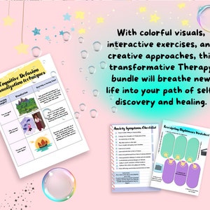 Therapy Bundle Worksheets Therapy Journal Template Therapy Notes Cheat ...