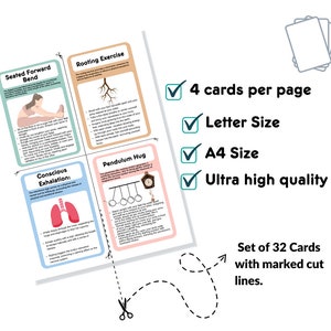 Somatic Psychotherapy Coping Skills Cards, Somatic Exercises for ...