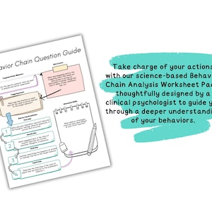 Behavior Chain Analysis Worksheet PDF, DBT Worksheets, DBT Behavior ...