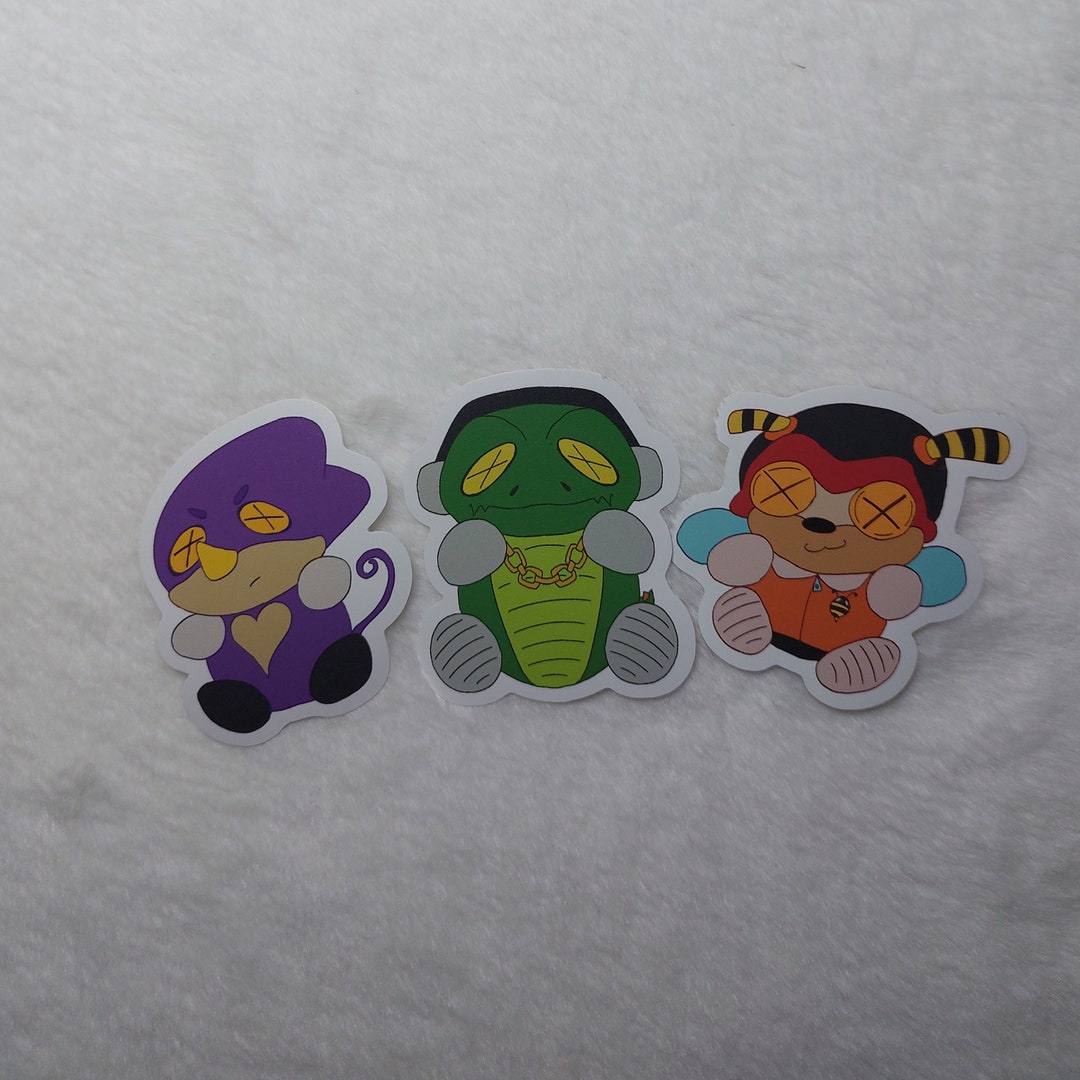 Team Chaotix Sonic the Hedgehog Plush Stickers - Etsy