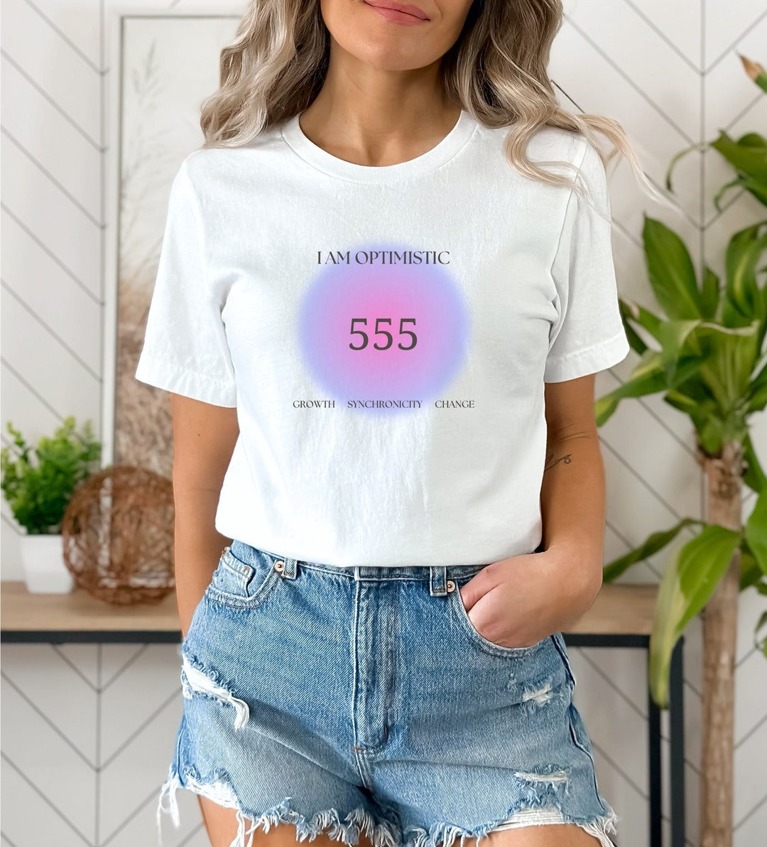 Angel Number 555 Shirt, 555 Tee, Positive Energy Shirt, Angel T-shirt ...
