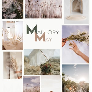 Boho Chic Digital Prints collage Wall - Etsy